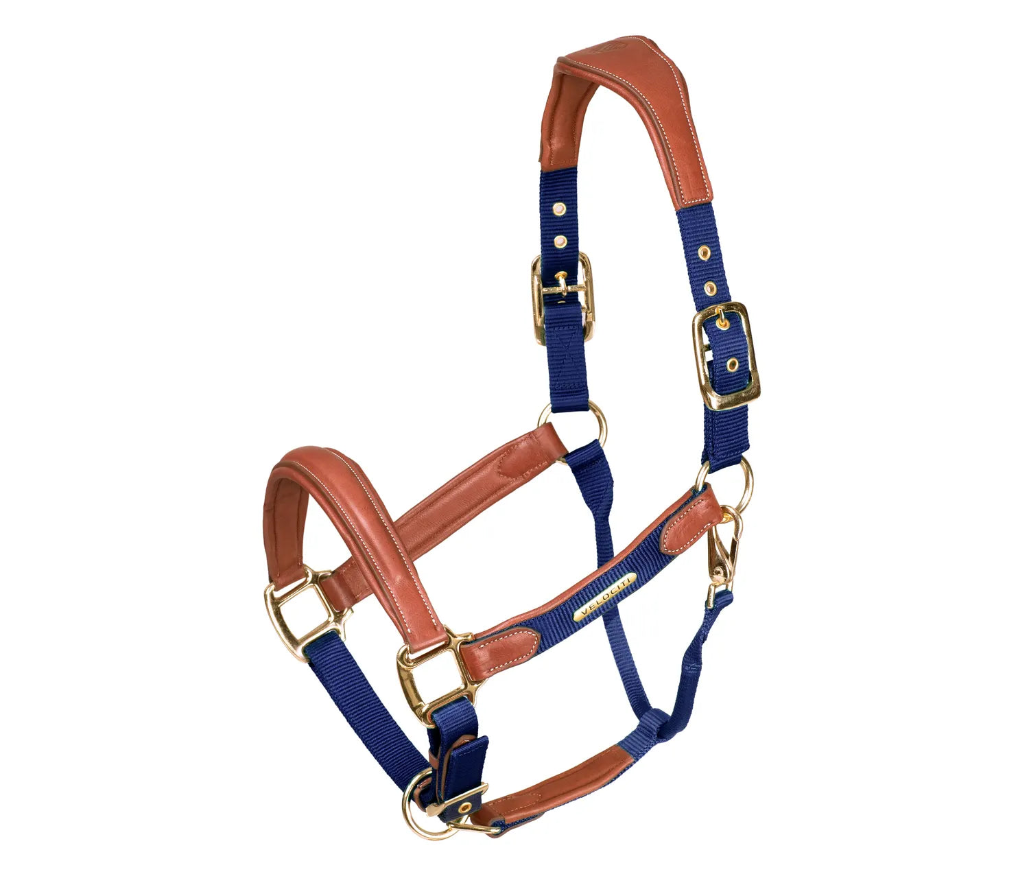 Velociti Lusso Padded Leather Headcollar Green Pony – TRI Equestrian