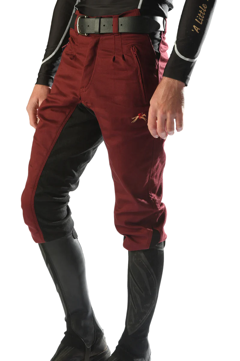 PC Duvall (150) Breech - Burgundy — TRI Equestrian