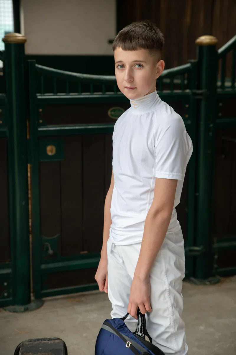 PC Skinn Short Sleeve Base Layer - White — TRI Equestrian